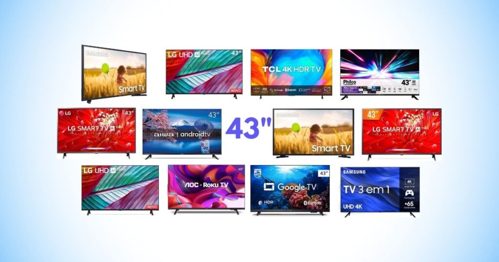 As 12 Melhores TVs 43 Polegadas | Samsung, LG, TCL E Mais
